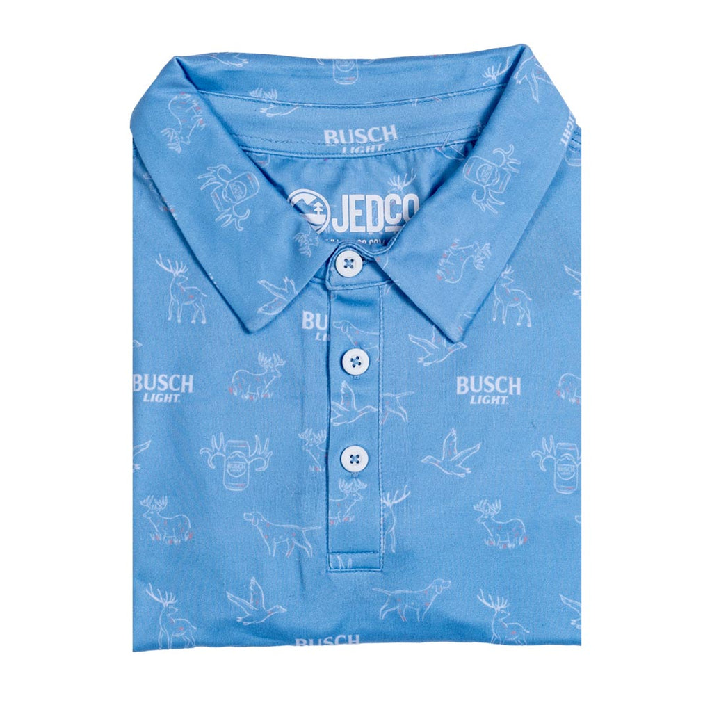 Busch Light - Repeat Light Blue Polo