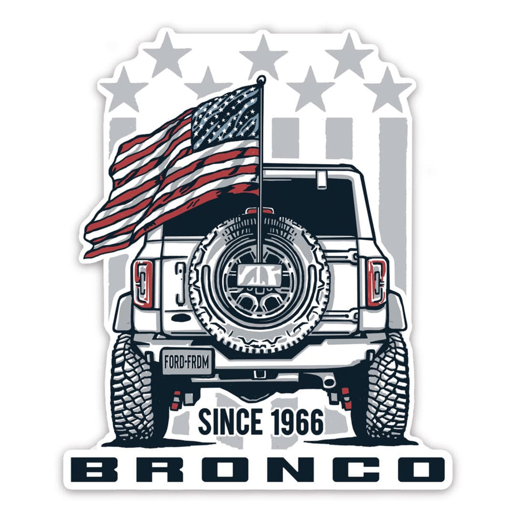 Ford Bronco - USA Sticker